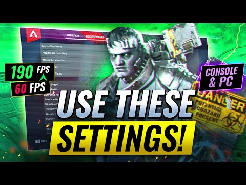 BEST APEX LEGENDS SETTINGS! (Apex PC & CONSOLE SEASON 10 FPS BOOST + NO INPUT DELAY)
