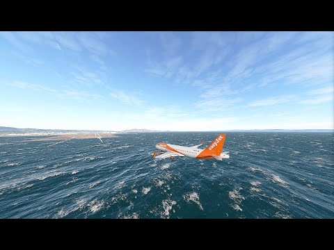 Beautiful Landing: Easy Jet A320neo at San Francisco International Airport (KSFO), California, USA