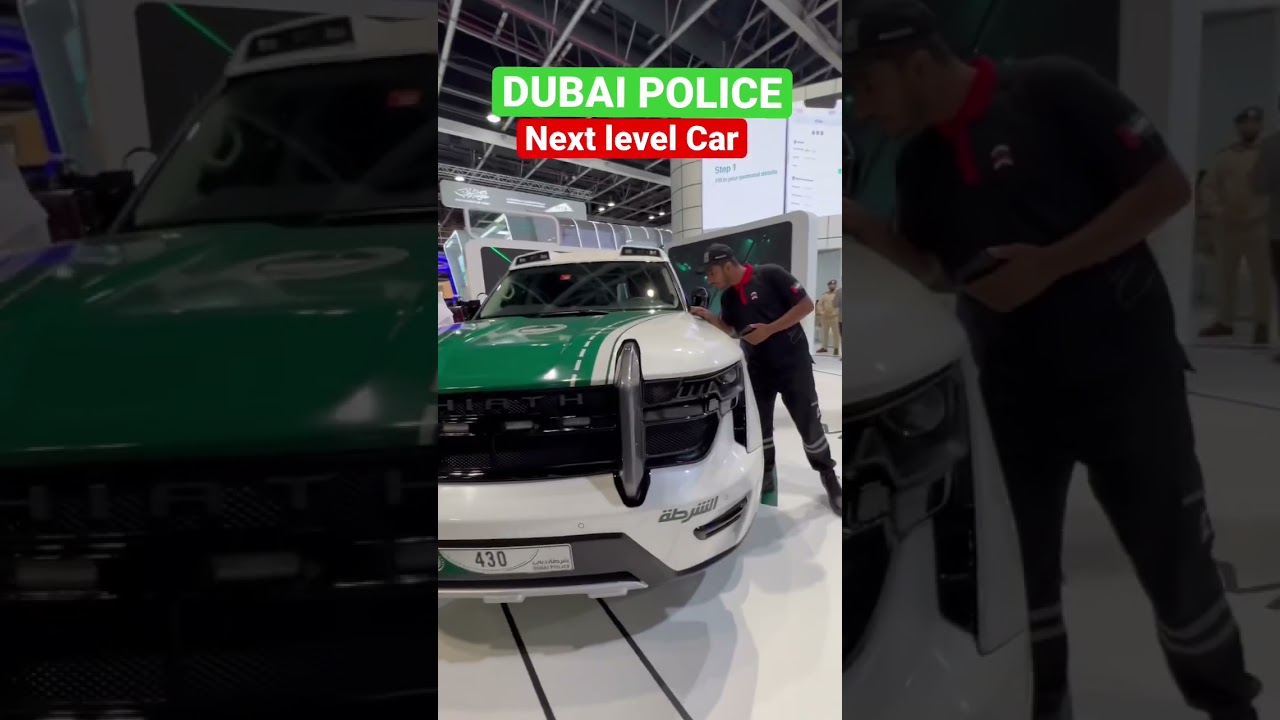 Dubai police car found in Gitex Dubai | Biggest Tech event | Gitex Dubai | future Dubai | Futurecar