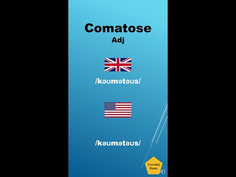 Comatose meaning pronunciation and synonyms #Shorts