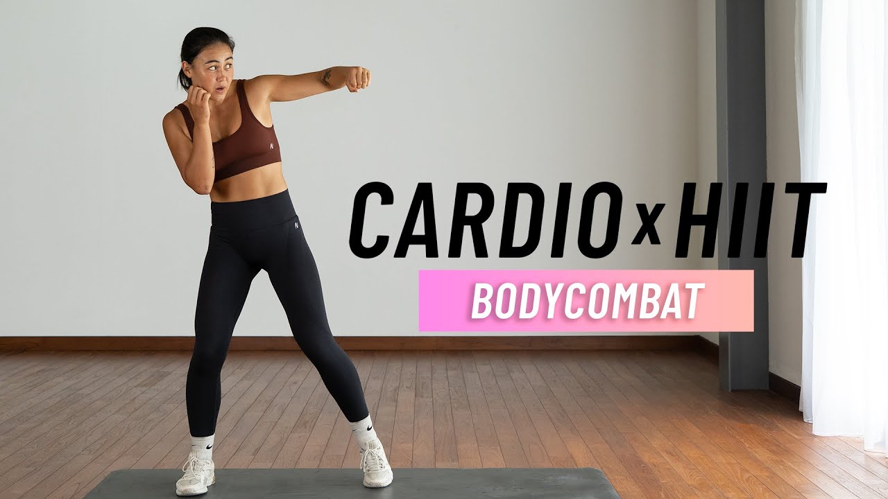 Fat Blasting Cardio HIIT Workout - BodyCombat Inspired (No Equipment)