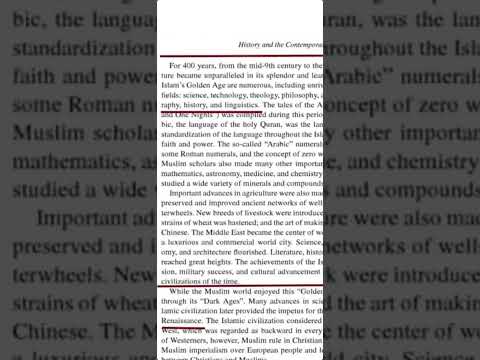 William Cooper on the Influence of the Islamic Civilization on the World