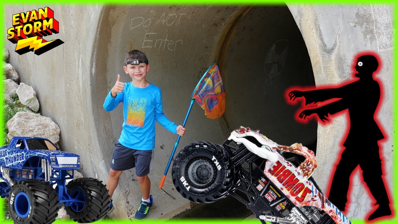 Secret Tunnel Monster Trucks Adventure Under The City