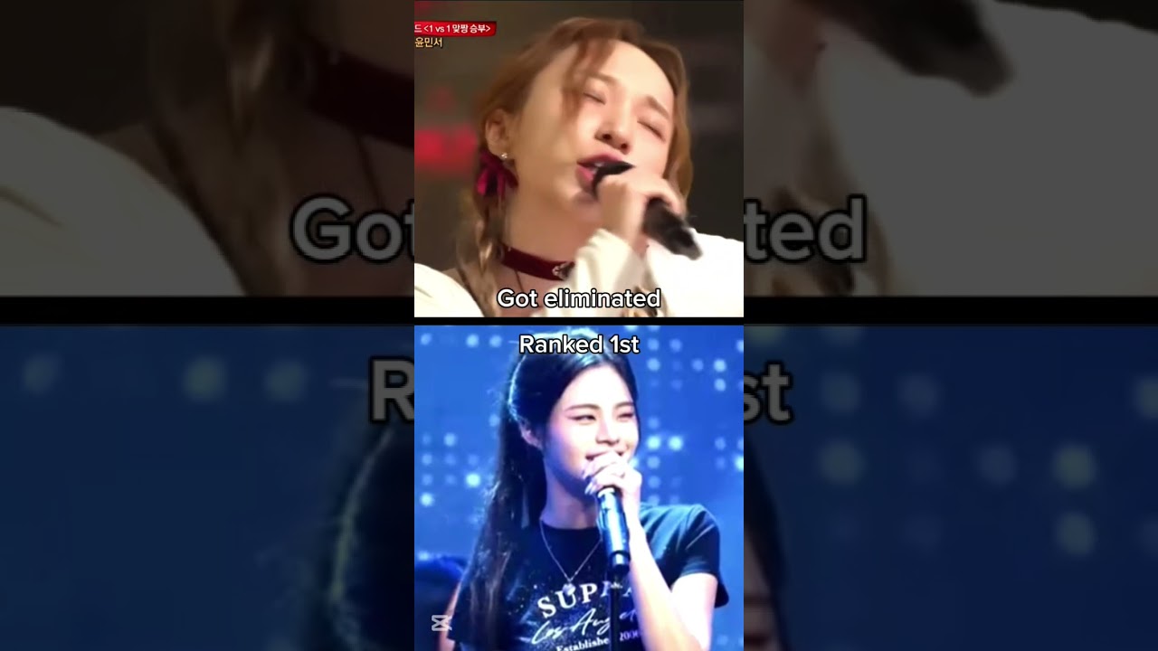 Perfect example of visual over talent #kpop #survivalshow #kellykim #yoonseo #talent #visual