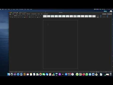 Cómo desactivar el Modo oscuro en Word con MAC