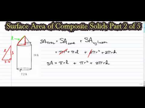 Surface Area of Composite Solids Part 2 of 5 Video Lecture - ACT