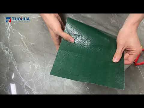 Simple Tensile Strength Test - 175gsm Olivegreen/Silver PE Tarpaulin