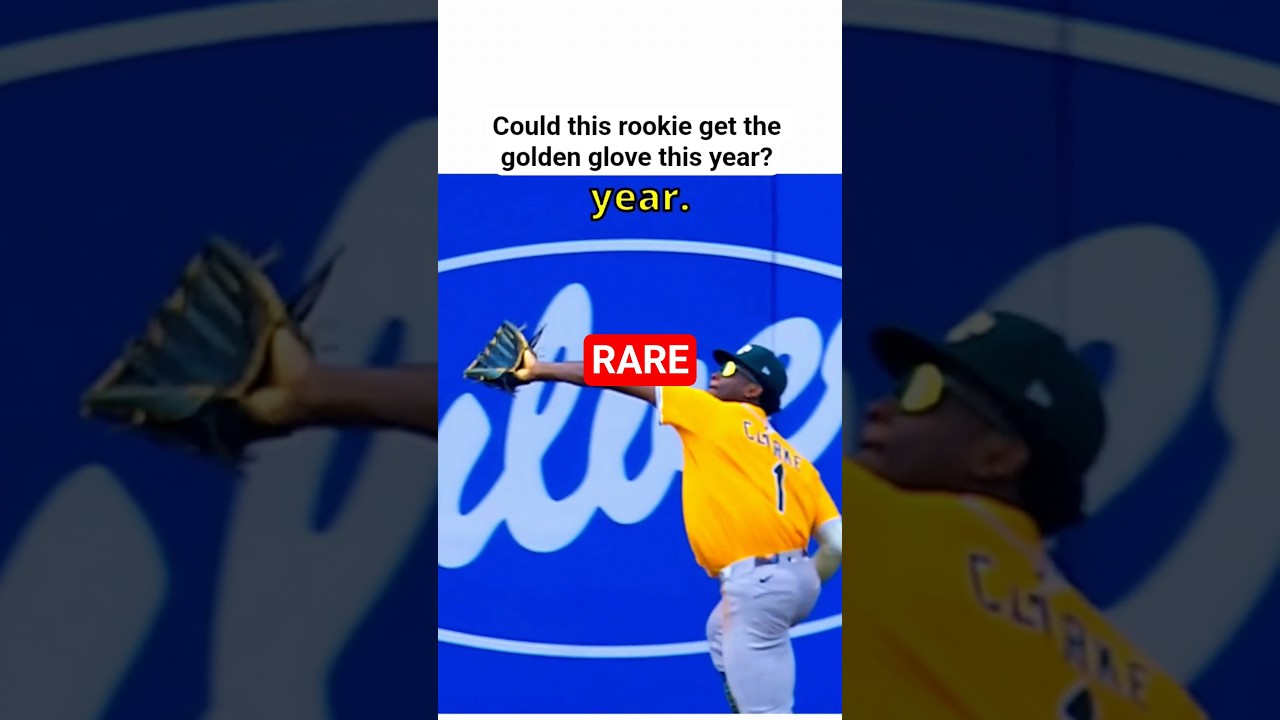 He's a Contender for the Golden Glove Despite Being a Rookie #baseball