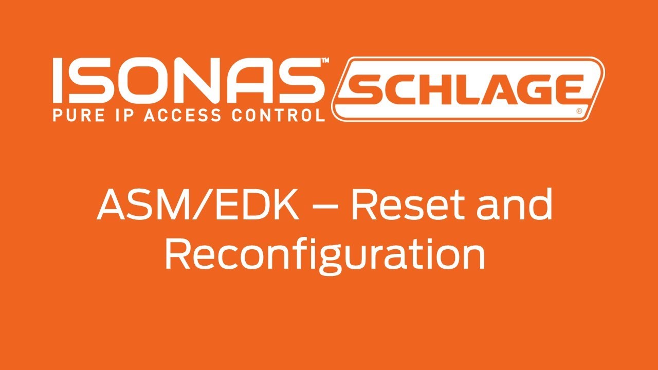 ASM Reset and Reconfiguration Process