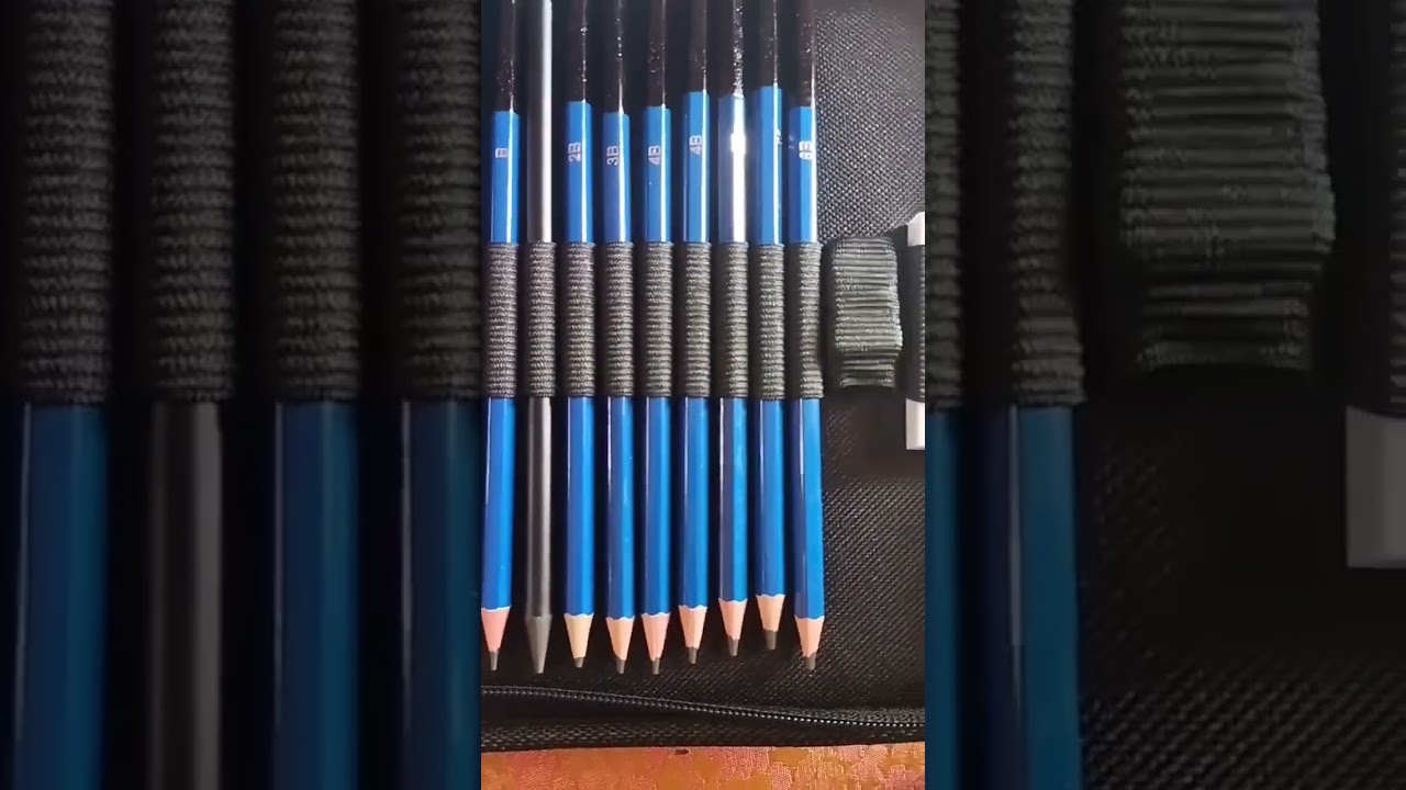 Corslet 47 Pieces Pencil Kit Professional Graphite Charcoal Sketch Kit Drawing Pencils #art #artist