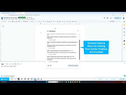 Math Mentor Feature Video