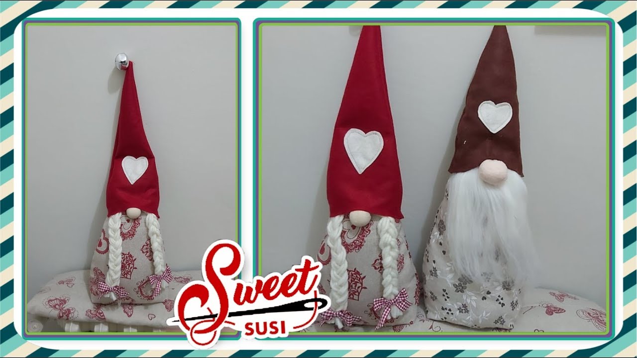 🎄✂️ FREE GNOME Doorstop Pattern - Step-by-Step Tutorial - Sweet Susi
