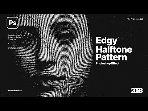 Edgy Halftone Pattern Effect in Adobe Photoshop 2023