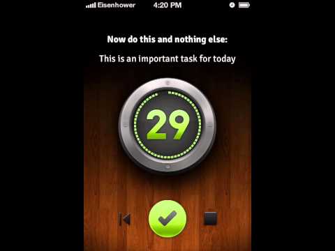 EISENHOWER for iPhone: Task management with the Eisenhower matrix