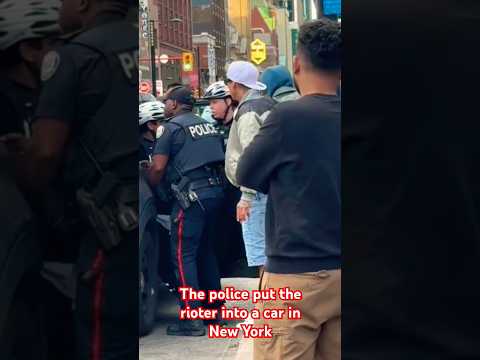 The police put the rioter #police #cars #newyork #rioter #timesquare #viral #shorts #viralshorts