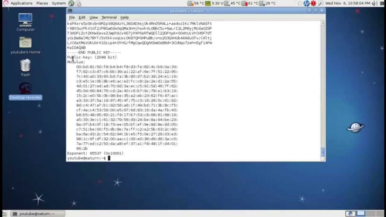 OpenSSL Tutorials #4: RSA key Creation and Encryption/Decryption