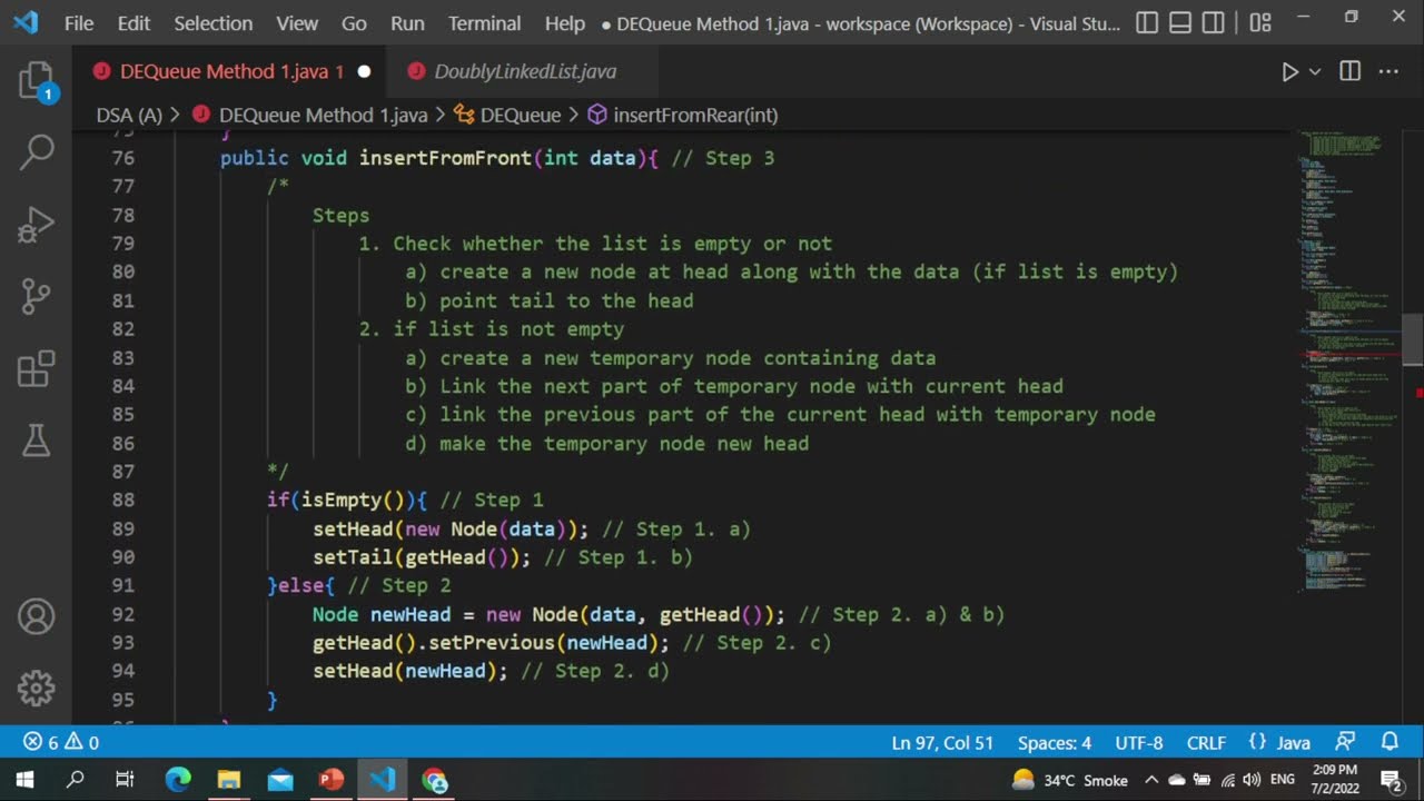 [Java Example] DEQueue Method 1