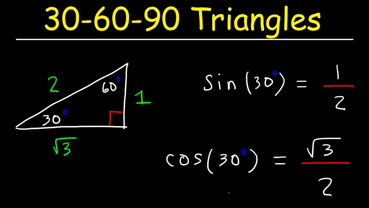 30-60-90 Triangles - Special Right Triangle Trigonometry