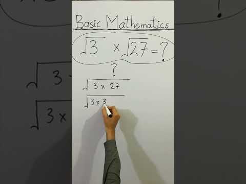 😳 CLEAN BASIC MATHEMATICS √3×√27=? #Shorts