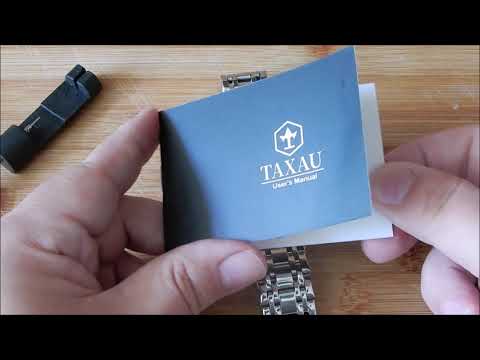 Taxau Herrenuhr in silber
