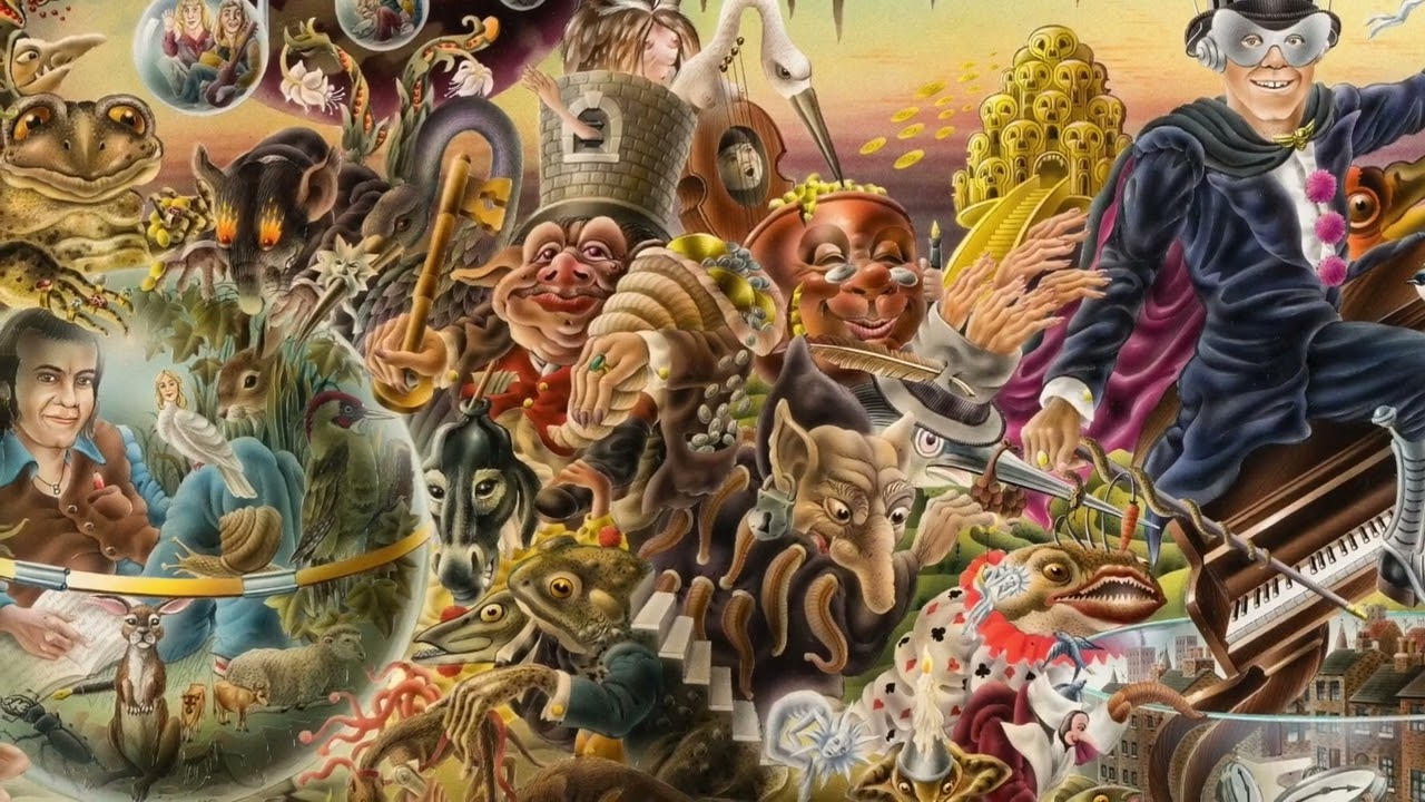 Original Album Cover Art for Elton John's Captain Fantastic and the Brown Dirt Cowboy 1975