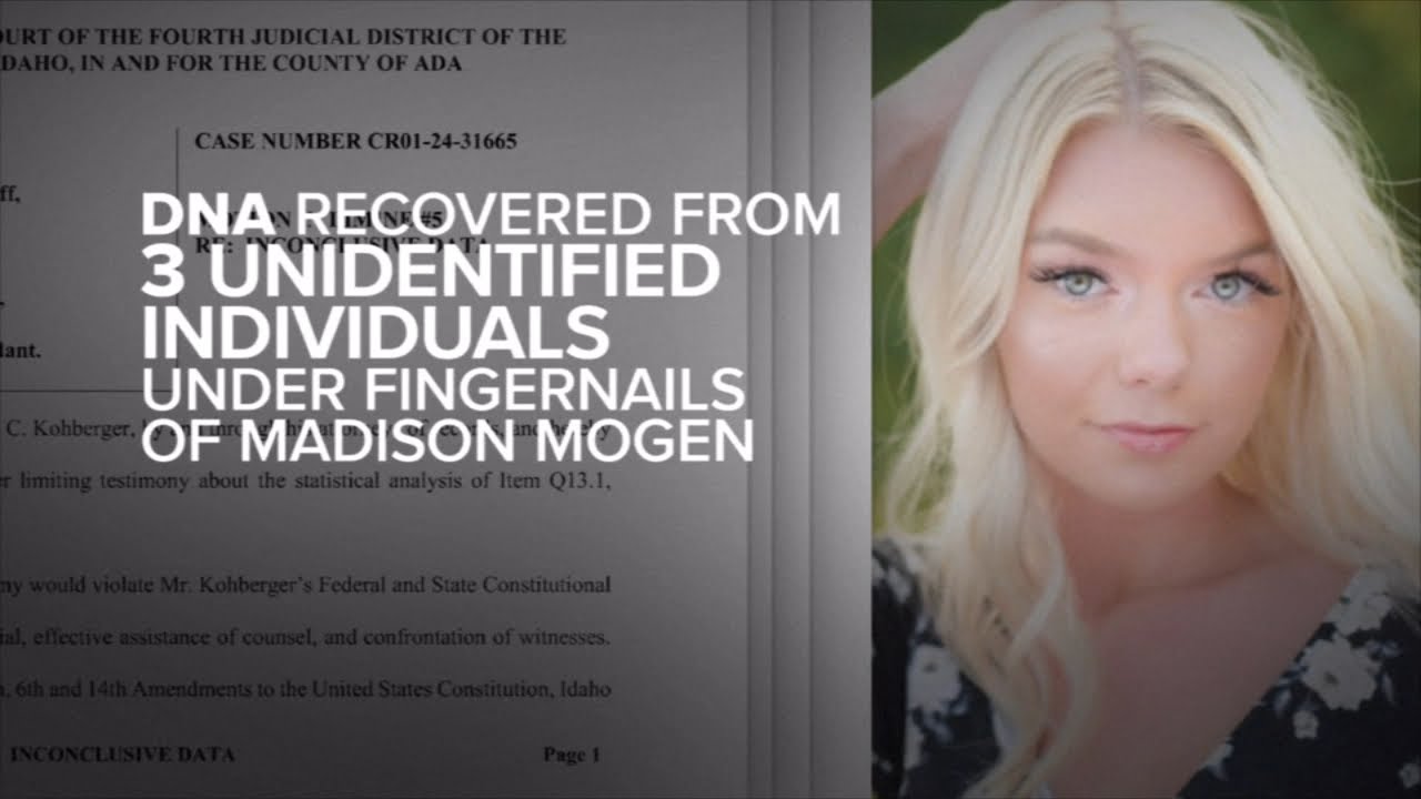 3-person mixture of unknown DNA found under fingernails of Idaho murders victim, filing shows