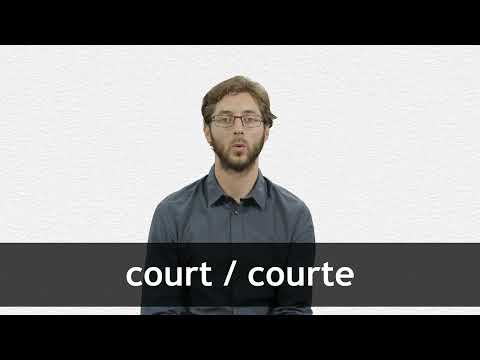 How to pronounce COURT / COURTE in French