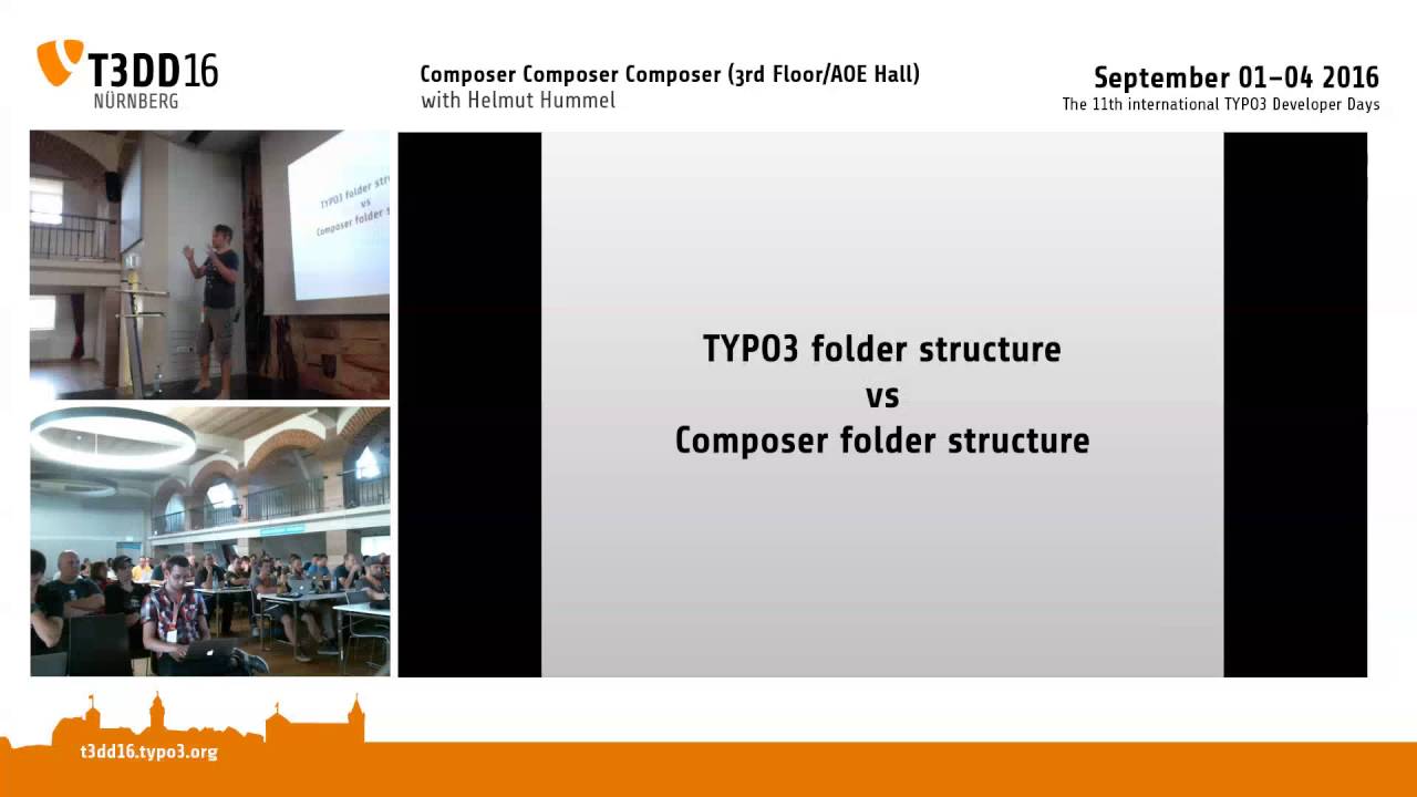 T3DD16 Composer Composer Composer with Helmut Hummel - TYPO3 Developer Days 2016 Nuremberg