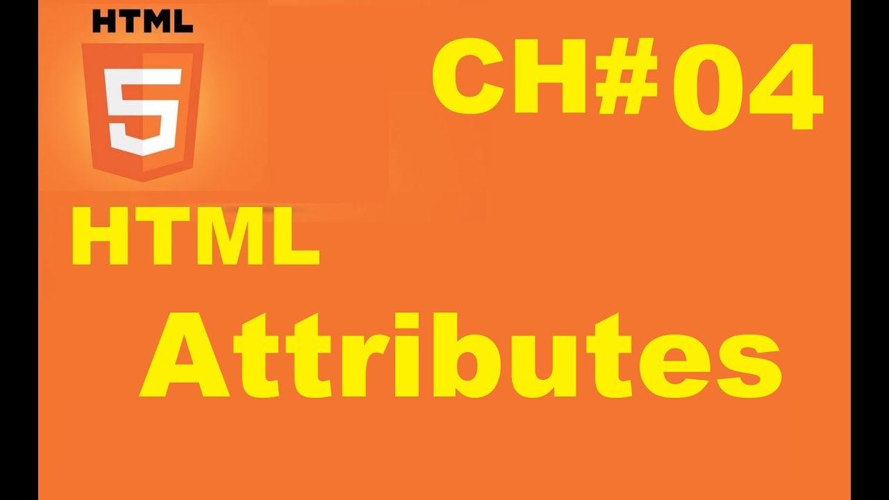 HTML Attributes - HTML TUTORIAL - w3Schools - Chapter 04 ENGLISH