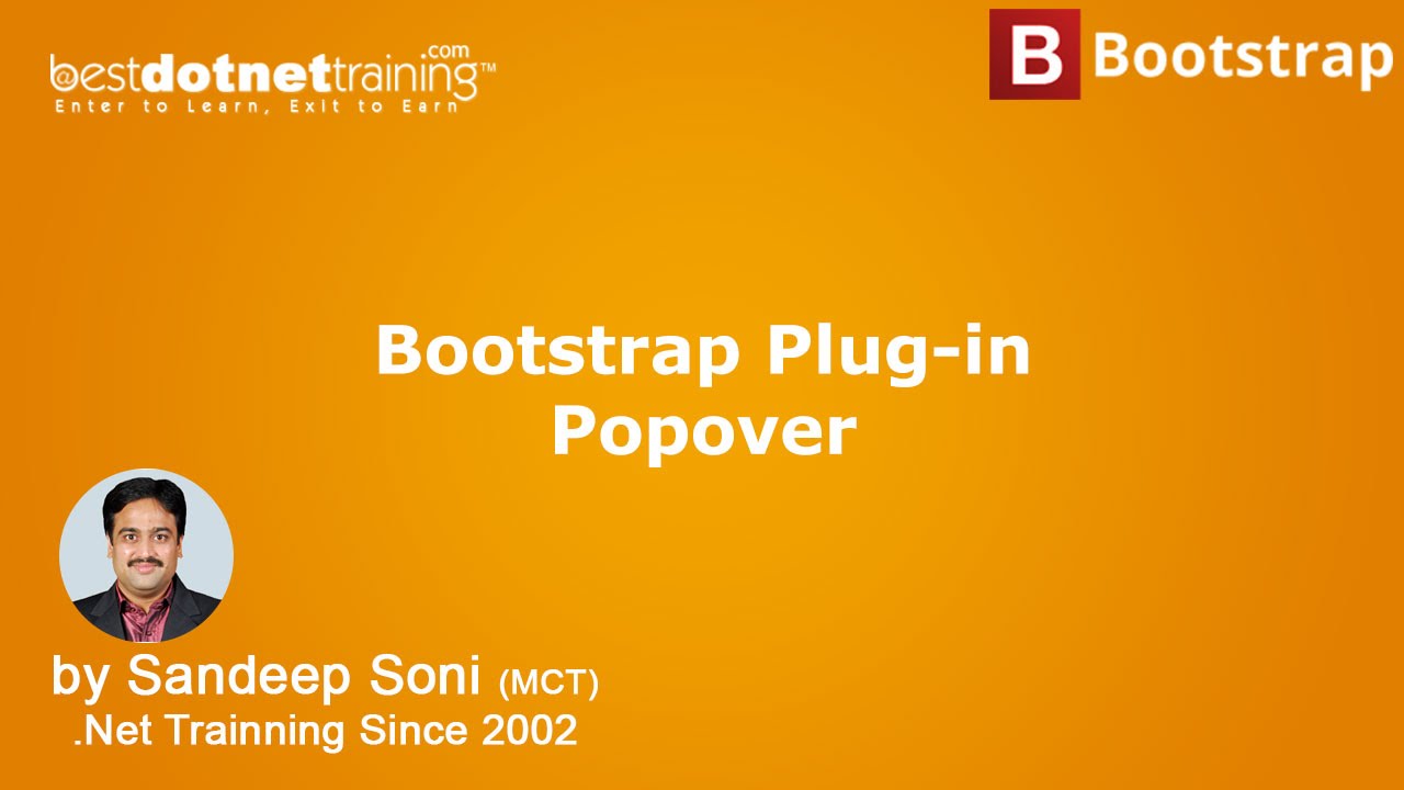 Bootstrap Tutorial - Bootstrap Plug-in Popover