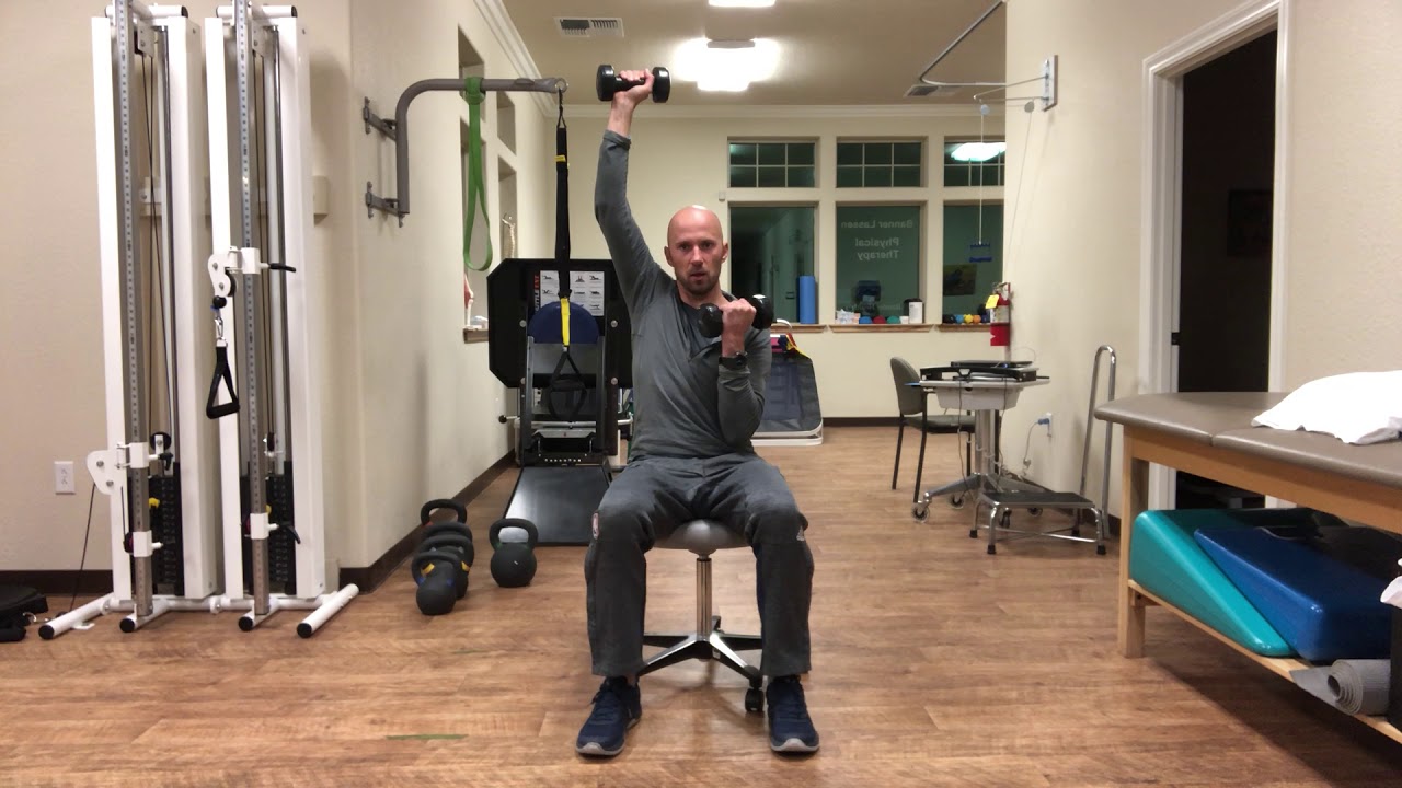 Seated Alternating Overhead Press