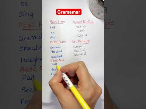Present and Past Participle