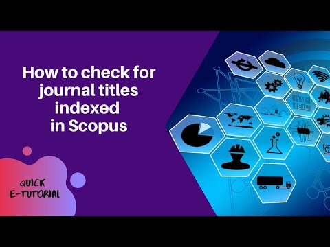 #usm #usmlibrarytv How to check for journal titles indexed in Scopus