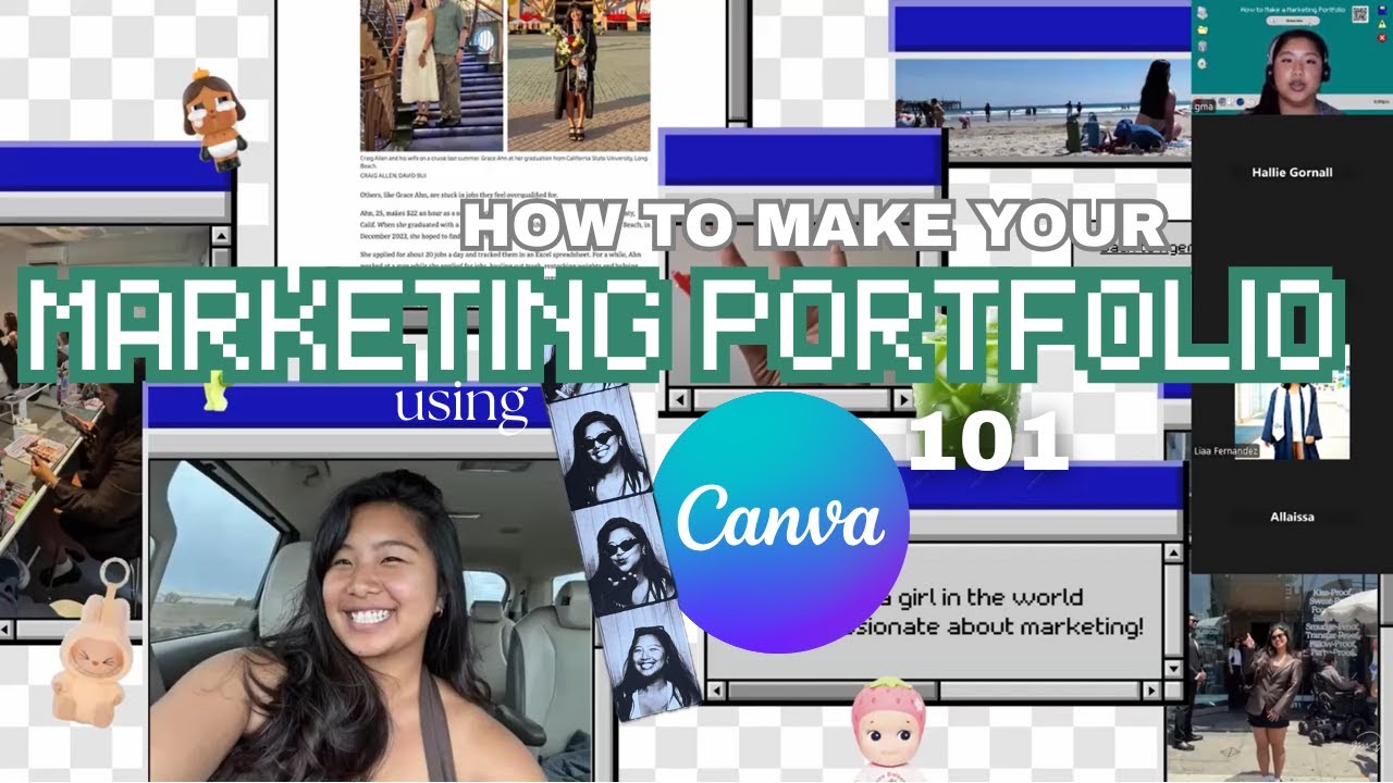 HOW TO MAKE A MARKETING PORTFOLIO 101 using CANVA
