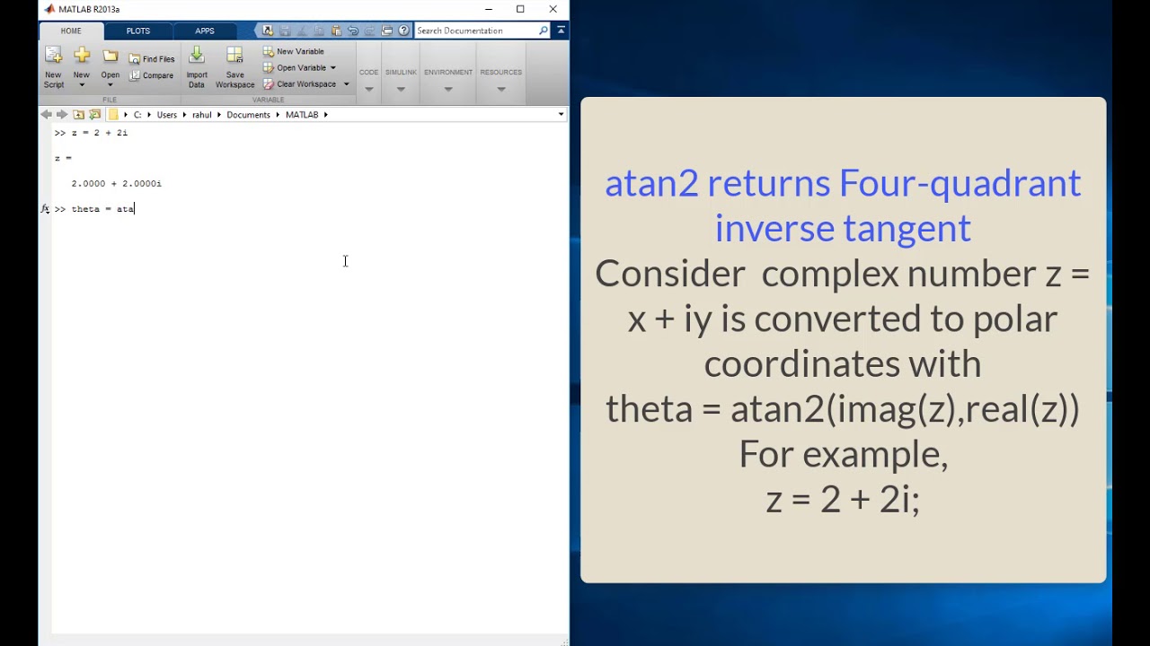 What is atan2 MATLAB function