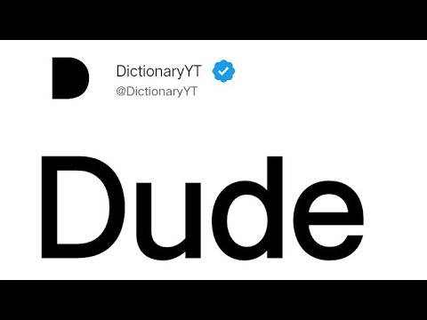 Dude Meaning in English