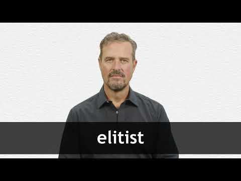 How to pronounce ELITIST in American English