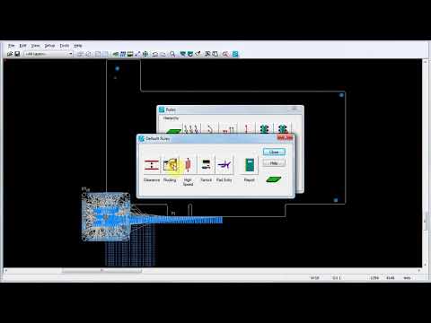 Setting default routing rules in PADS Layout