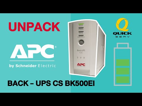 Unpack - APC Back UPS CS (BK500EI)