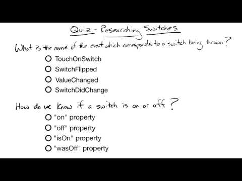Learn UISwitch Research for Color Maker UIKit Fundamentals - Mind Luster