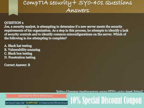 SY0 401 Exam Dumps to Pass Exam with SY0 401 Test questions