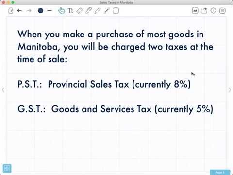PST & GST in Manitoba « The WAEC Math F.A.Q.s
