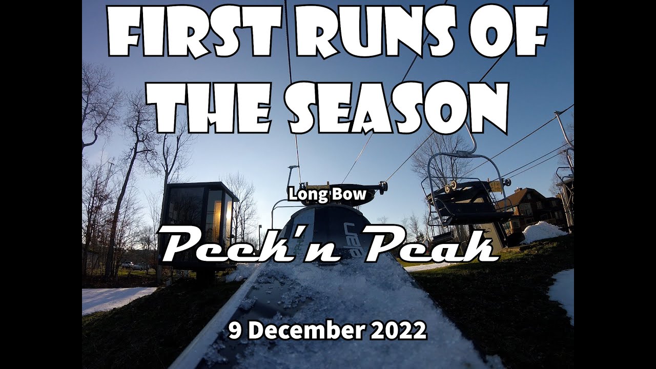 Skiing Peek'n Peak on Opening Day