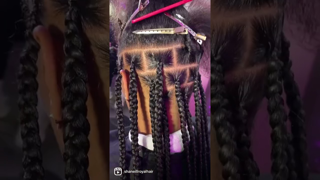 Medium Knotless braids✨
