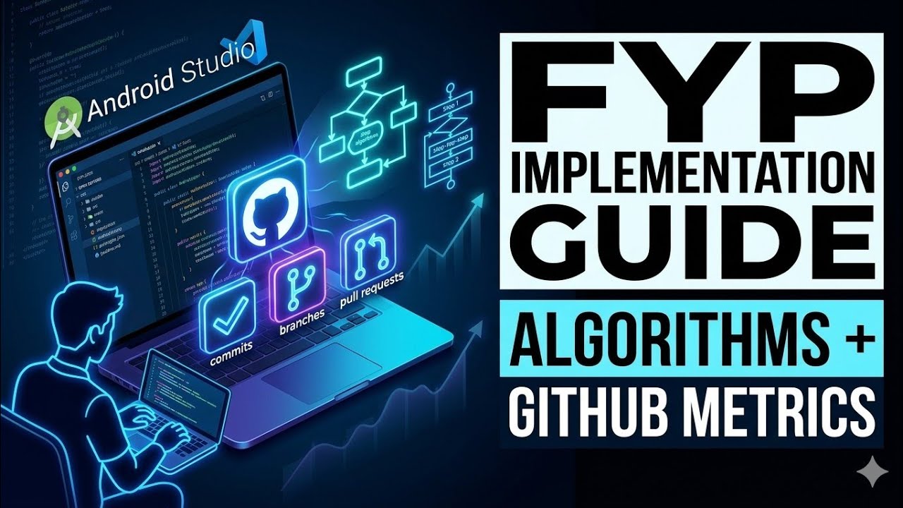 FYP Implementation Chapter Guide | Algorithms, GitHub Metrics & Setup (Android Studio + VS Code)