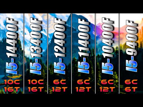 i5 14400F vs i5 13400F vs i5 12400F vs i5 11400F vs i5 10400F vs i5 9400F | PC Gameplay Tested