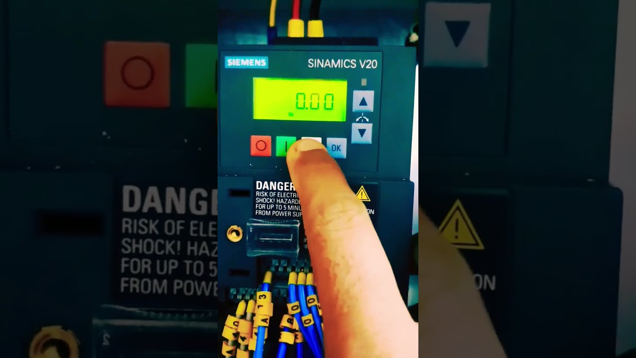 #shorts ##siemens v20 vfd#sinamics v20 programming