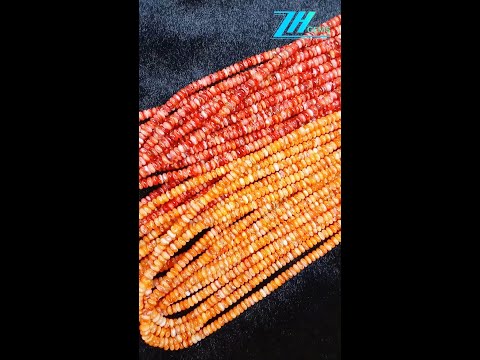 Red and orange roundle beads size 4mm full strand 16inch for Jewelry Making Fashion Design 04
