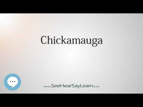 Chickamauga (How to Pronounce Cities of the World)💬⭐🌍✅