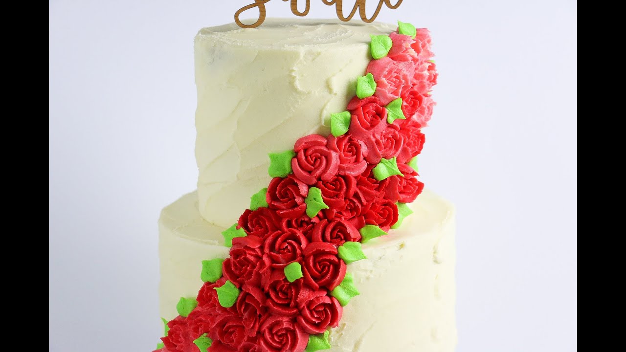 Easiest Ever Floral Spray Cake Tutorial- Rosie's Dessert Spot